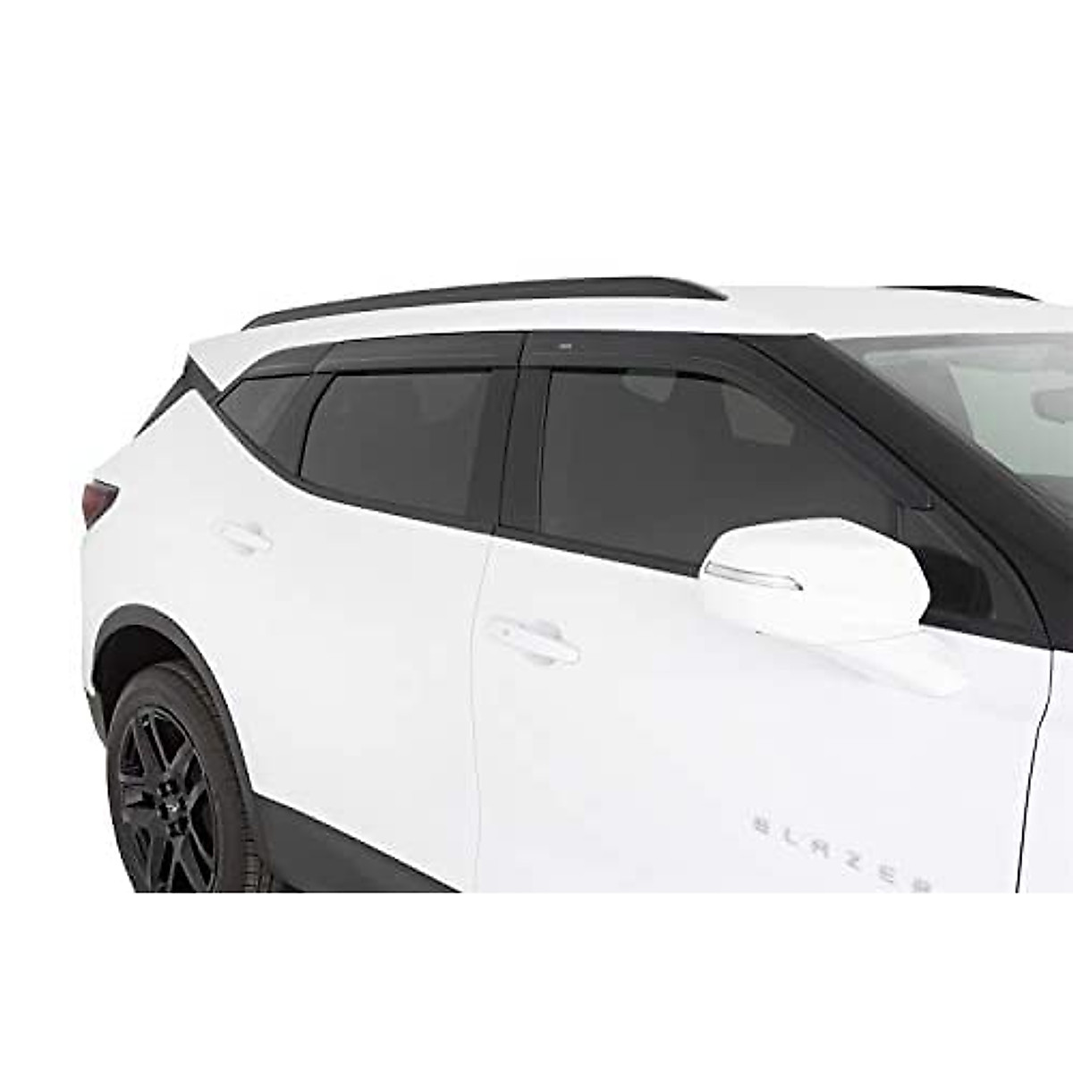 Auto Ventshade [AVS] Low Profile Ventvisor / Rain Guards | Smoke Color, 4 pc | 894004 | Fits 2007 - 2013 Cadillac Escalade EXT, 2007 - 2014 Cadillac Escalade ESV