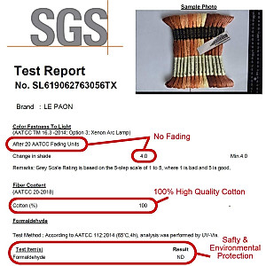 14 Skeins Rainbow Color Embroidery Floss- Cross Stitch Threads - Friendship Bracelets Floss - Crafts Floss, Light Desert Sand Gradient