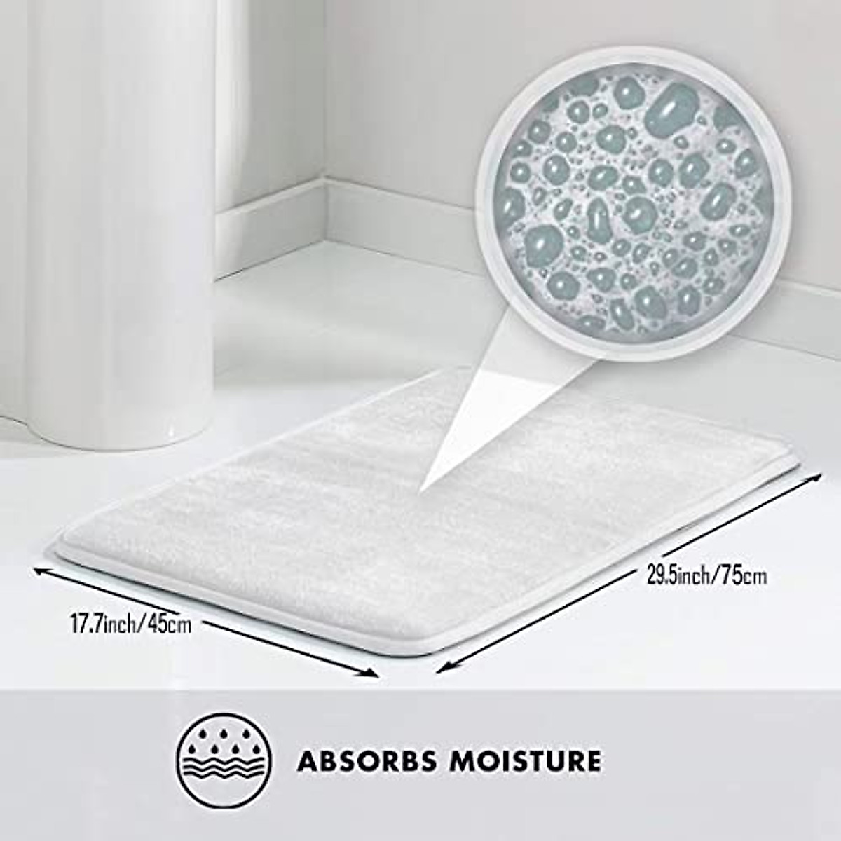 2Pcs Shower Curtain Set with Non-Slip Rug Bath Mat,Girly High Heel Blue Diamond Studded Shoe On Black Beauty Woman Waterproof Bath Curtains with 12 Hooks Bathroom Decoration for Home Hotel