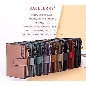 Personalized Women Photo Message Wallet Custom Engraved Wallets Slim Mini Vintage Zipper Leather Ladies Card Holder Custom Birthday Gift for Women Mom Grandma Girlfriend