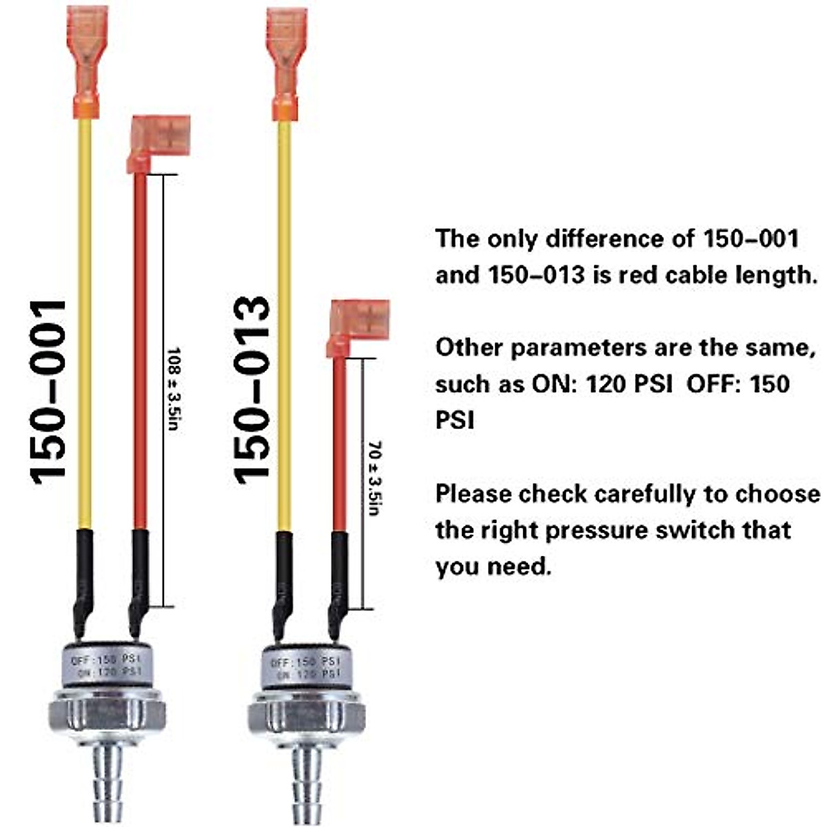 Air Pressure Switch 150 PSI Pressure Switch 120 PSI Pressure Switch Air Compressor Pressure Switch 150PSI Pressure Switch Pressure Controller 120PSI Pressure Switch 120V AC Pressure Switch