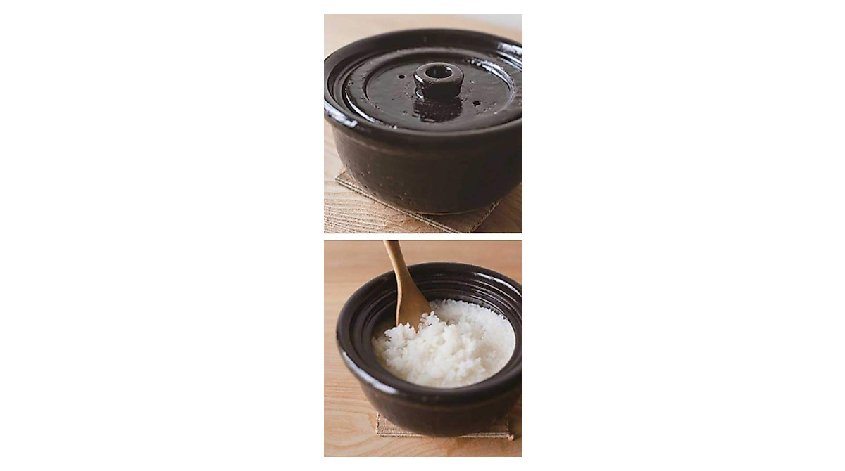 Japanese Donabe Kago Rice Cooking Pot - 2 Go, 1200cc
