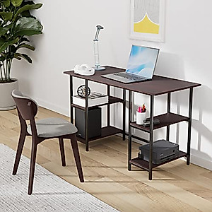 OneSpace Camden 4 Shelf Computer Desk, Espresso