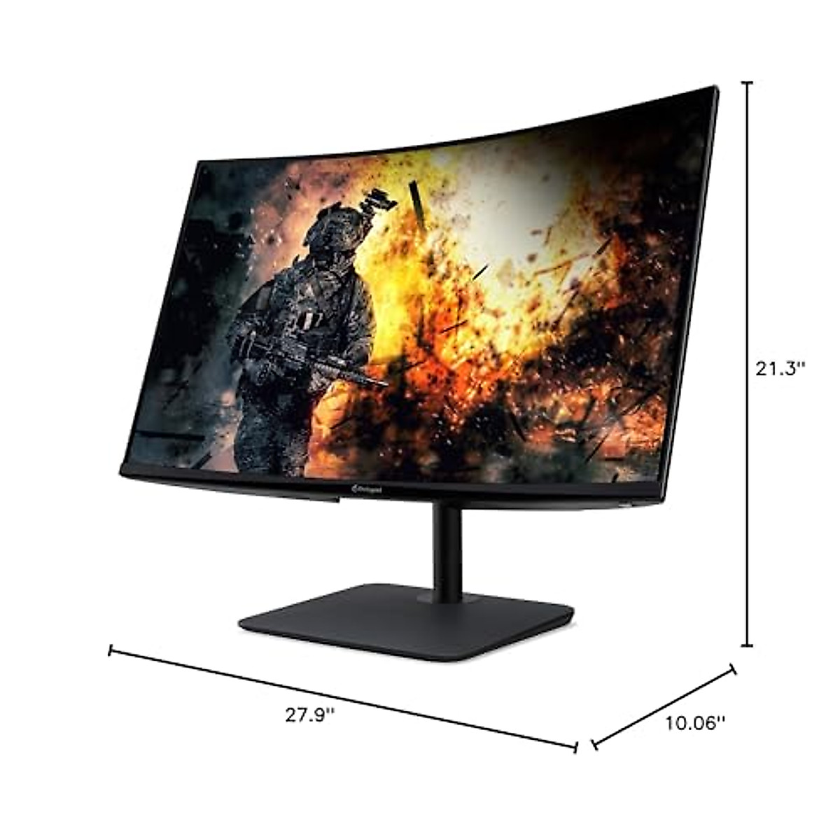 AOPEN by Acer 32HC5QR Zbmiiphx 31.5" 1500R Curved Full HD (1920 x 1080) VA Zero-Frame Gaming Monitor with Adaptive-Sync Technology, 240Hz, 1ms , (Display Port & 2 x HDMI 1.4 Ports), Black
