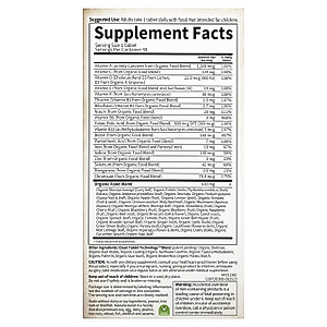 Garden of Life Organics Prenatal Vitamin: Folate for Energy & Healthy Fetal Development, Non-constipating Iron, Vitamin C, B6, B12, D3 – Organic, Non-GMO, Gluten-Free, Vegan, 30 Day Supply