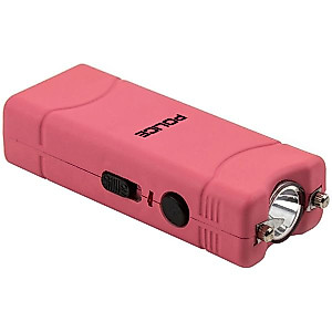 POLICE Stun Gun 801 - Mini Rechargeable with LED Flashlight, Pink