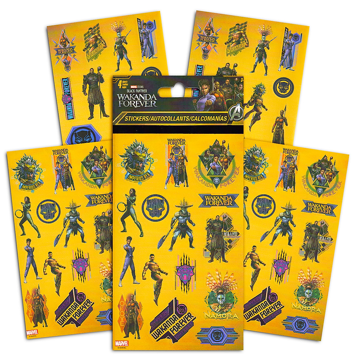 Fast Forward Black Panther Backpack and Lunch Box Set - Bundle with 16" Black Panther Backpack, Lunch Box, Keychain, Stickers, More | Avengers Backpack for Boys 4-6