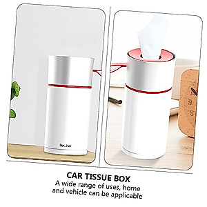 Alipis Box Car Tissue Box Paper Towel Dispenser Tissues Round Cylinder Box Car Paper Towel Holder Plastic Paper Towel Holder Plastic to Go Containers Disposable Paper Towels Abs Sun Visor