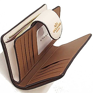 COACH Medium Corner Zip Wallet In Signature Canvas With Heart Cherry Print Style No. CF401