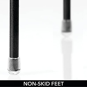 mDesign Modern Metal Square Kitchen Cabinet, Pantry, Countertop Organizer Storage Shelves for Kitchen Cabinets, Countertops, Pantry - Durable Steel, Non-Skid Feet, 2 Pack - Black