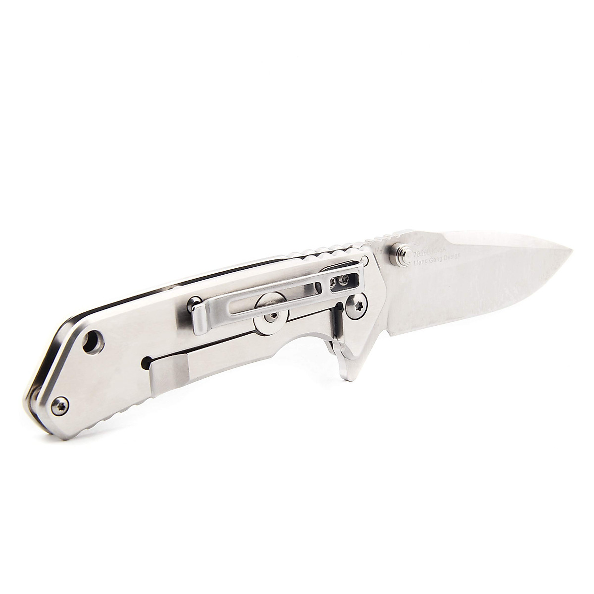 Sanrenmu 7056 Series Pocket Knife (7056LUF-SF Stone Washed) (White)