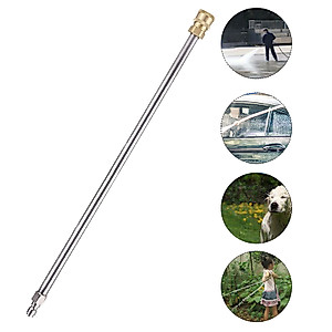 2Pcs Pressure Washer Extension Wand, 13 inch Jet Wash Extension Lance with 1/4 Inch Quick Connect for Power Washer