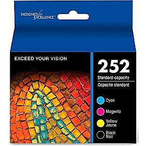 Original T252 Ultra Ink Standard Capacity Black & Color Cartridge Combo Pack (T252120-BCS) Workforce Printers