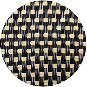 KARMAS PRODUCT 4 Piece Patio Rattan Wicker Chair, Indoor Outdoor Use Garden Lawn Backyard Bistro Cafe Stack Chair,All Weather Resistant