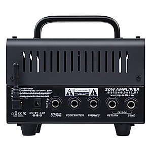 JOYO ZOMBIE II Amplifier 20 Watt Hybrid Mini Tube Head Bluetooth BanTamp XL Series with Foot Switch