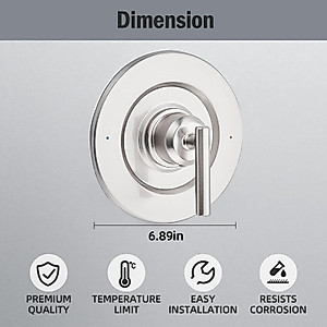 Replacement Valve Trim Kit, Compatible with Moen Gibson Posi-Temp T2901BN, Brushed Nickel