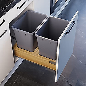 Dowell 4006 0215/0218/0221 Single/Double Waste Basket Pullout for B15/B18/B21 Cabinet (for B18 Cabinet)