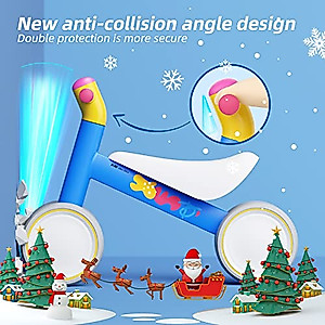 XJD Baby Balance Bikes Bicycle Baby Toys for 1 Year Old Boy Girl 10 Month -24 Months Toddler Bike Infant No Pedal 4 Wheels First Bike or Birthday Gift Children Walker (Blue Yellow, Upgrade)