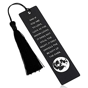 Moon Phases Art Bookmark for Booklovers Phases of The Moon Bookmark with Tassel for Women Men Celestial Space Cosmic for Kids Teens Students Teachers Reading School Library Office Accessories