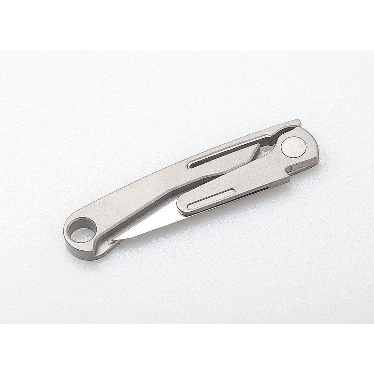 TUNYI Titanium Alloy Daily Mini Pocket Folding Utility Knife with 10 Replaceable Quick Change Blades, Ultra Compact and Lightweight