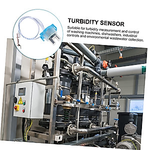 JEWEDECO Module Turbidity Testing Equipment 3.3-5v Water Quality Detection Turbidity Value Detection Turbidity Tester Turbidity Sensor 3.3-5v Detection Turbidity Transducer Blue Plastic