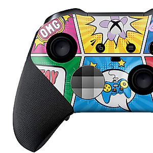 Retro Comic Customised Wireless Controller for Elite by BCB. Original Elite Series 2 Controller Compatible with Xbox One / Series X & S. Customized with Water Transfer Printing (Not a Skin)