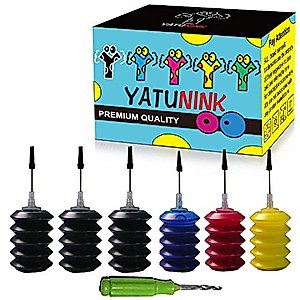 YATUNINK Premium Refill Ink Kit for HP 910 910XL Ink Cartridge Work for HP OfficeJet 8020 OfficeJet 8022 OfficeJet 8025 OfficeJet 8028 OfficeJet 8035 Printer (30ml x 6 Pack)