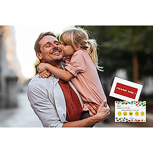 QOFO Building Blocks Fill in the Blank Thank You Cards,Thank You Notes,Gender Neutral Thank You Cards,For Boys Girls Birthday Party,Event,or Holiday Use,Thank You Notes with Envelopes Set of 25-GXK10