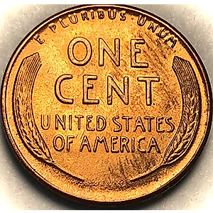 1944 D Lincoln Wheat Cent Red Penny Seller Mint State