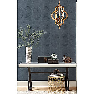 RoomMates RMK12226PLW Nikki Chu Indigo Blue Sahara Peel and Stick Wallpaper,1 roll - 20.5 inches wide x 18 feet