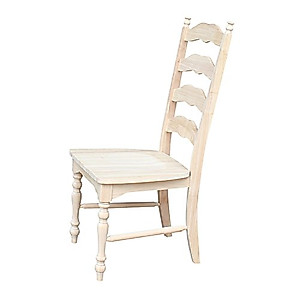 International Concepts Maine Ladderback Chairs, Wood, Set of 2