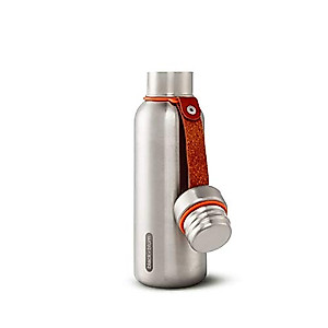 Black+Blum Stainless Steel Insulated Water Bottle | Stylish Leak Proof Drinking Vacuum Thermo Flask, BPA Free Canteen for Hot or Cold Drinks, Small Orange