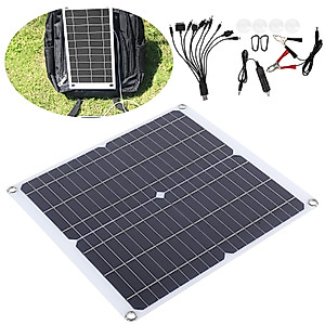 Portable Solar Panels, Portable Solar Panel Kit Folding Solar Charger 20W 18V Mini Solar Panels Suitcase Dual USB