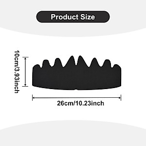 5 Pcs Black Baseball Caps Inserts Shapers Flexible Washable Reusable Hat Liner Cap Fitter Inserts Felt Hat Sweat Liner Hat Support Brim Hat Crown for Snapback Caps Fitted Caps Ball Sports Caps