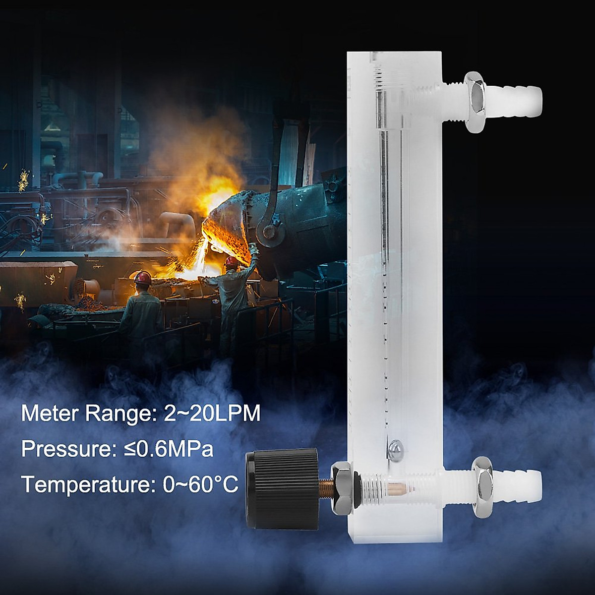 Gas Flowmeter, Reliable Oxygen Flowmeter, Detecting The Oxygen Flow for Connection to Hoses Control Oxygen Flow Industry