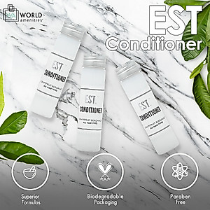 World Amenities EST. Conditioner with Grapefruit-Bergamot fragrance, Biodegradable/Recyclable Bottle with Screw Top, 1.41oz / 40ml, Pack of 48
