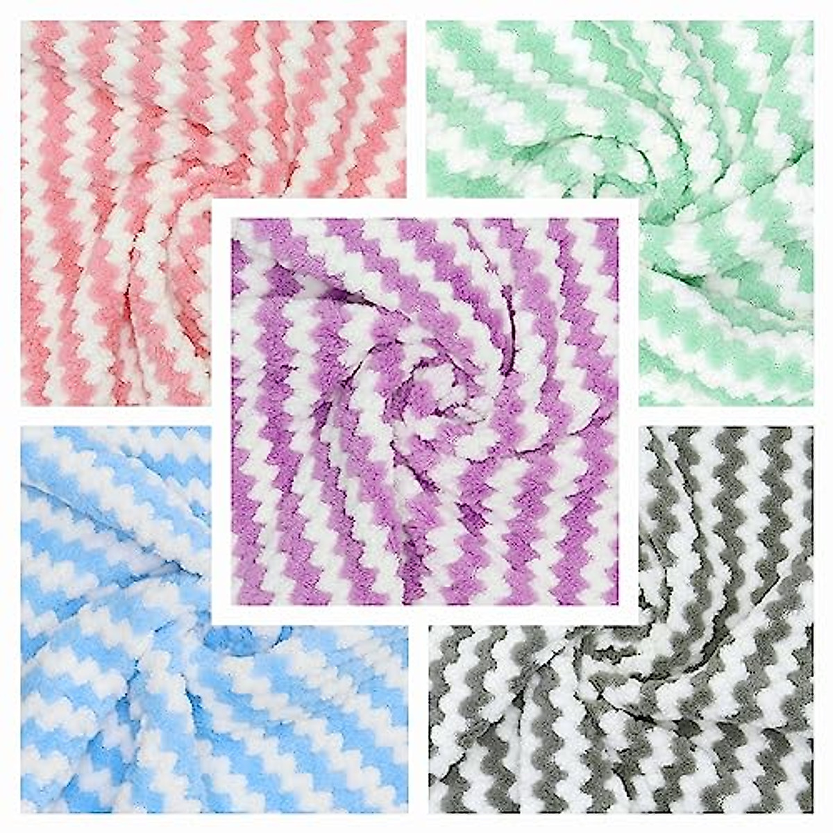 HFGBLG Microfiber Cleaning Cloth Lint Free Cleaning Rags, 10 Pack Fast Drying Dish Rags for Cleaning, Super Absorbent Kitchen Dish Cloths for Wash Dishes,12 in x 12 in, Mix Color