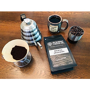 Blackout Coffee, Brewtal Awakening Dark Roast Coffee, High Caffeine, Bold, Rich, Aromatic, Strong & Flavored Coffee Beans, Fresh Roasted In The USA – 12 oz Bag (Ground Coffee)