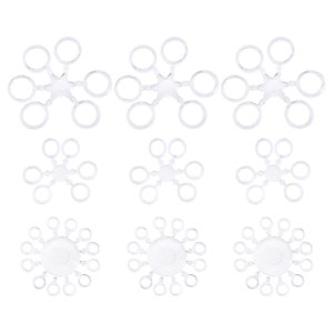 ECSiNG 300PCS Pellet Bait Bands Elastic Bands for Carp Fishing Hair Rigs Hooks Carp Coarse Terminal Tackle Carp Fishing Accessories Transparent 5mm 7mm 10mm
