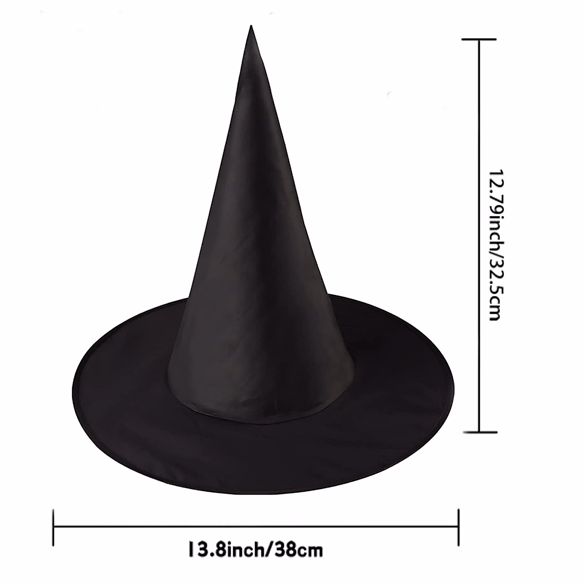 8 Pack Witch Hats,Halloween Black Witch Hat Costume Accessory for Halloween Party