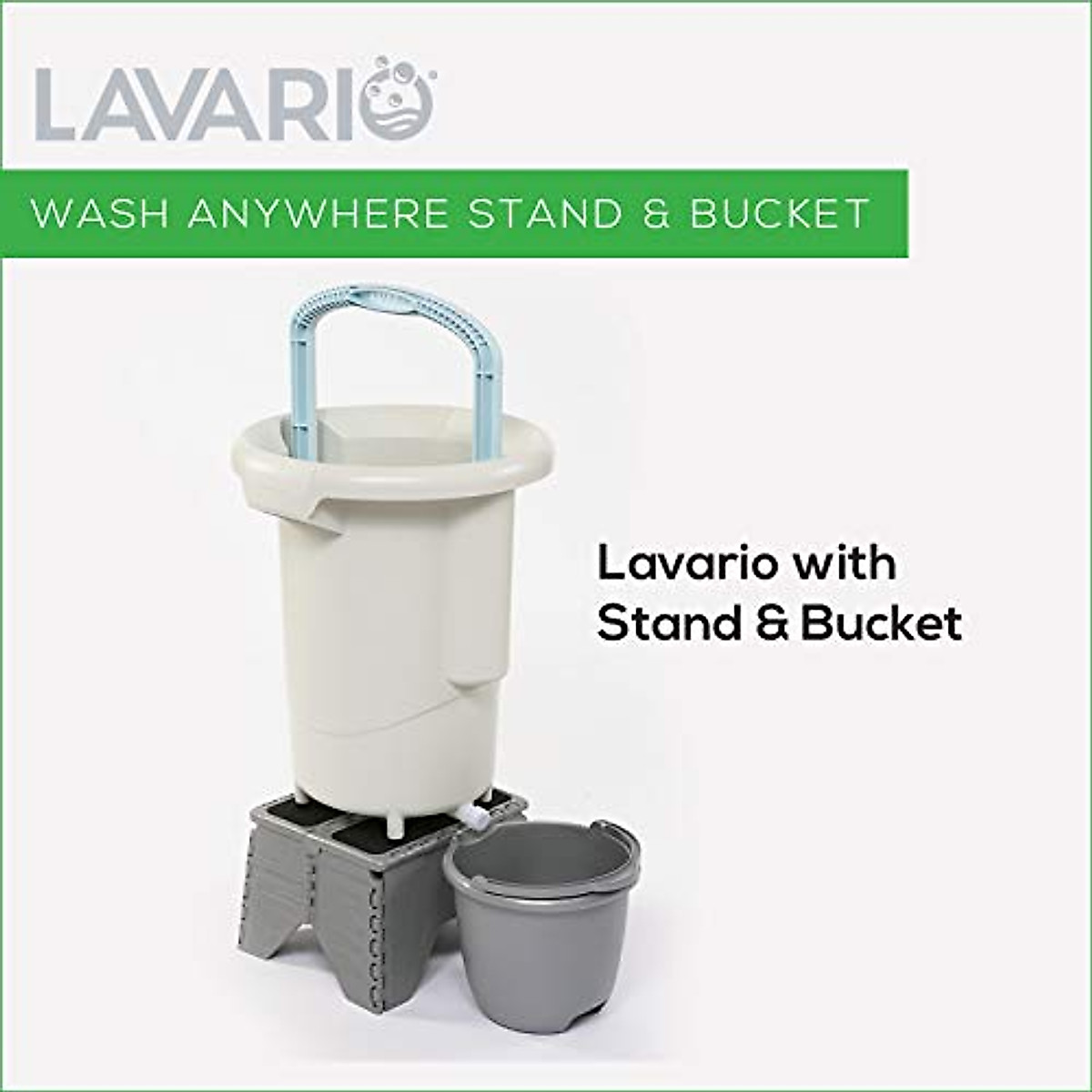 Lavario Wash Anywhere Set, Includes (1) Stand, and (1) Bucket