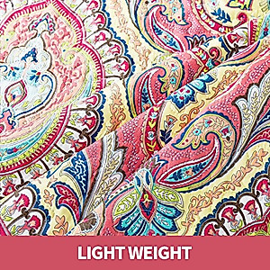 TWINRUN 2 Quilt Sets King Size,Lightweight Quilted Bedspread Set+Boho King Quilt Bedding Set