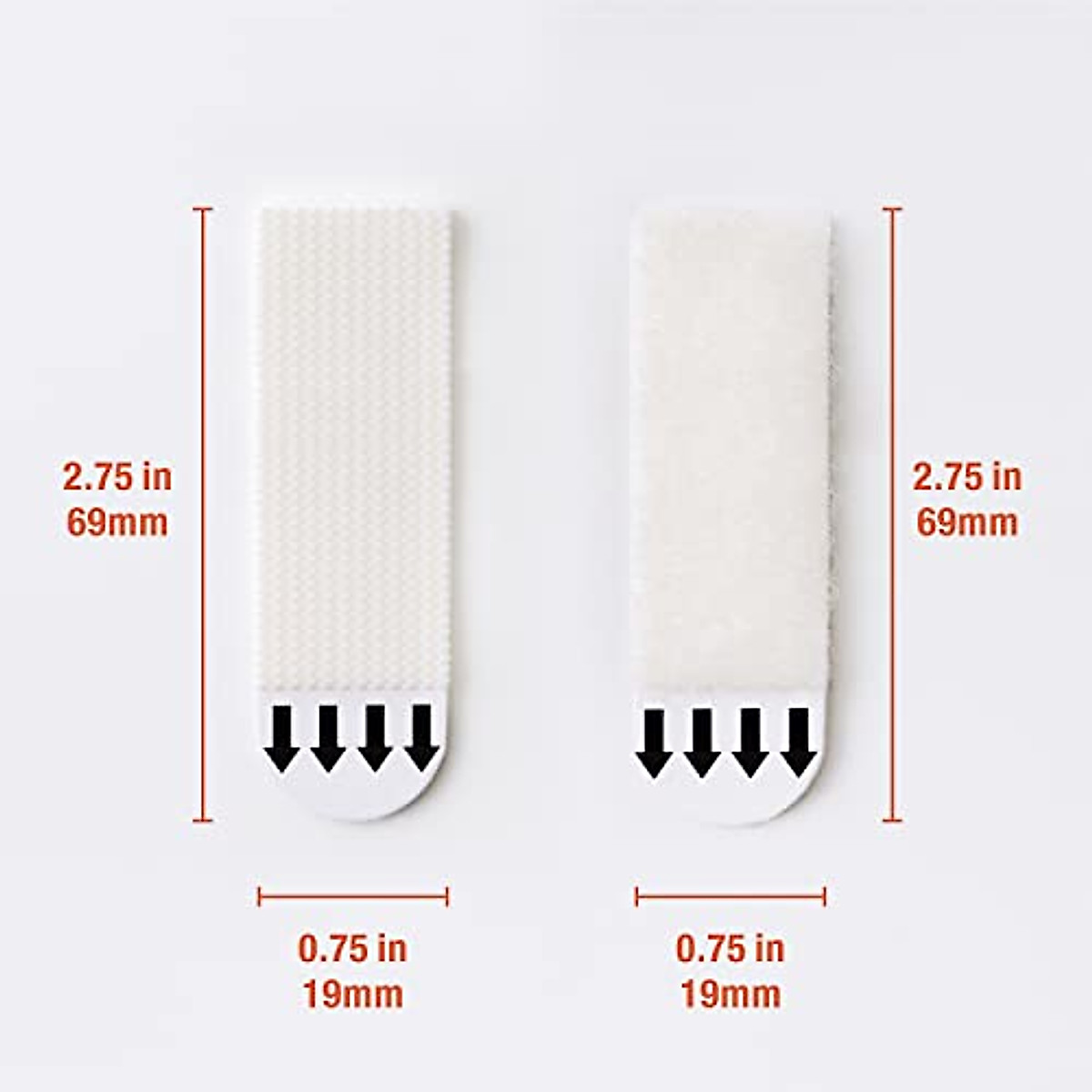 32-Pairs(64 Strips) Medium Picture Hanging Strips Heavy Duty, Hook and Loop Tape, Picture Hanger Damage Free, Water-Resistant Adhesive Strips for Frame Hanging and Christmas Decorations