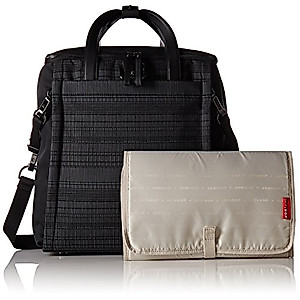 Skip Hop Highline Convertible Diaper Bag Backpack Black Granite One Size