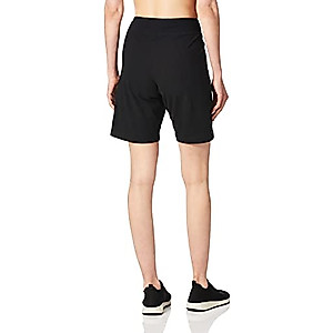 Danskin Women's Essential Side Shirred Bermuda Short, Black, Large