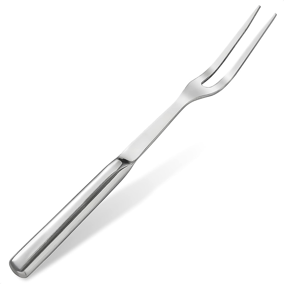 Browne Two Pronged Fork Tine Elite Pot - 11 in Kitchen Carving Fork For Meat - Salad Carving Forks Stainless Steel Heavy Appetizer Dessert Meat Fork - Tasting Forks Silver Flatware Forks For Party