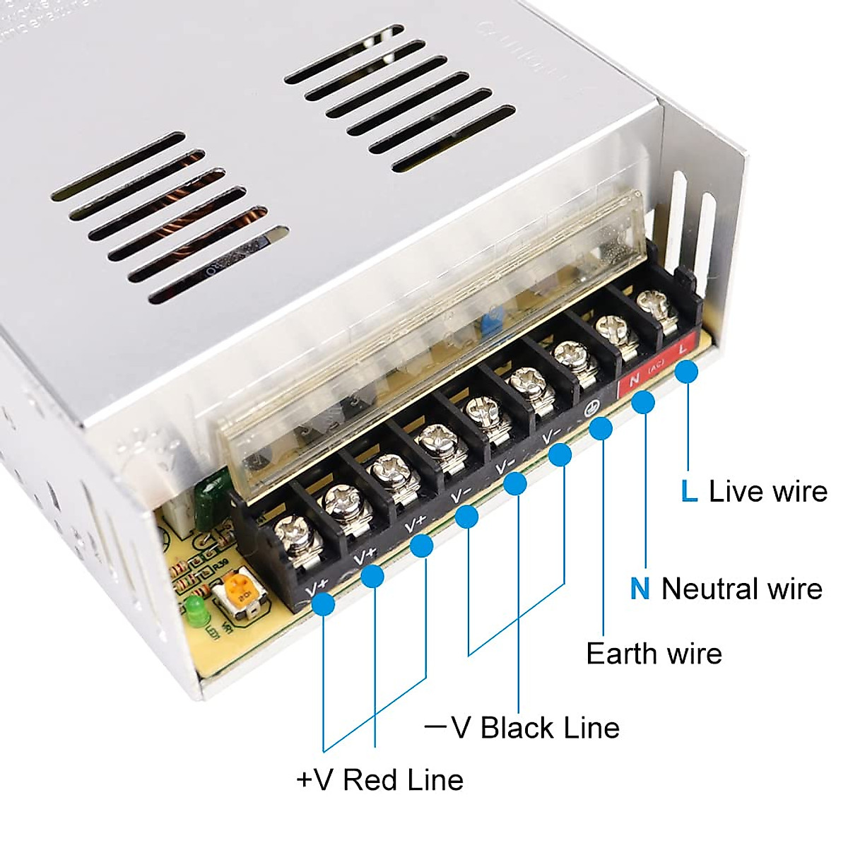 12V 33.3A Universal Regulated Switching Power Supply,400W 100-240V AC to DC, for CCTV, Radio, Computer Project, LED Strip Lights, 3D Printer