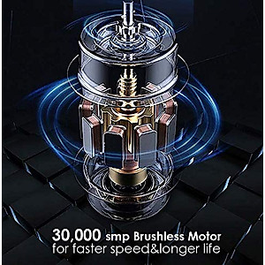 GIVERARE Bladeless Handheld Fan, Mini Portable Fan, USB Desk Fan, Personal Fan with USB Rechargeable Battery Operated, 3-6 Working Hours, 3 Speeds, for Kids Baby Travel Camping Office Room-Black