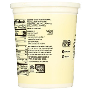 365 by Whole Foods Market, Yogurt Greek Plain Whole Milk Organic, 32 Ounce