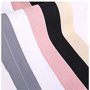 Herrmosa 6cm Fold Over Elastic Band Spandex Satin Rubber Band Underwear Edging Waist Elastic Bands Ties Clothing Accessories 1m - White